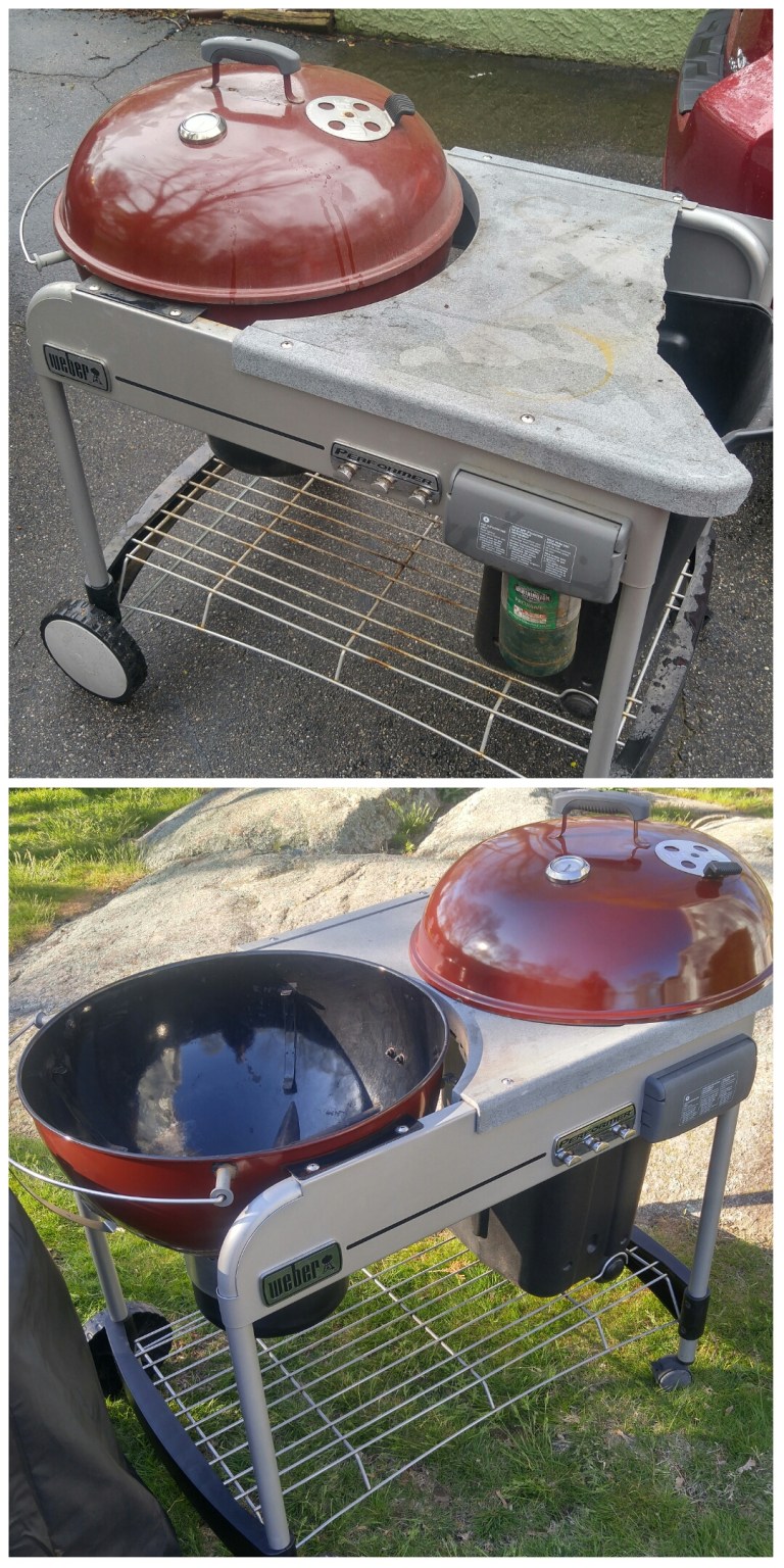Update 2010 @WeberGrills Brick Red Performer Restoration Project ...